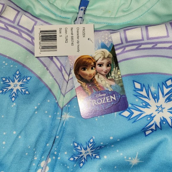 Frozen | Shirts & Tops | Princess Disney Little Girls Zipup Fleece ...